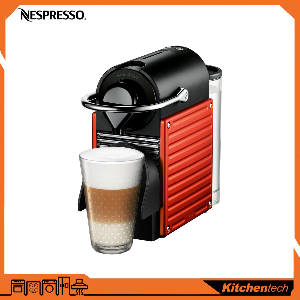 Nespresso C61-ME-RE-NE Pixie Electric Capsule Pod Coffee Machine Red - C61MERENE | Shopee Malaysia