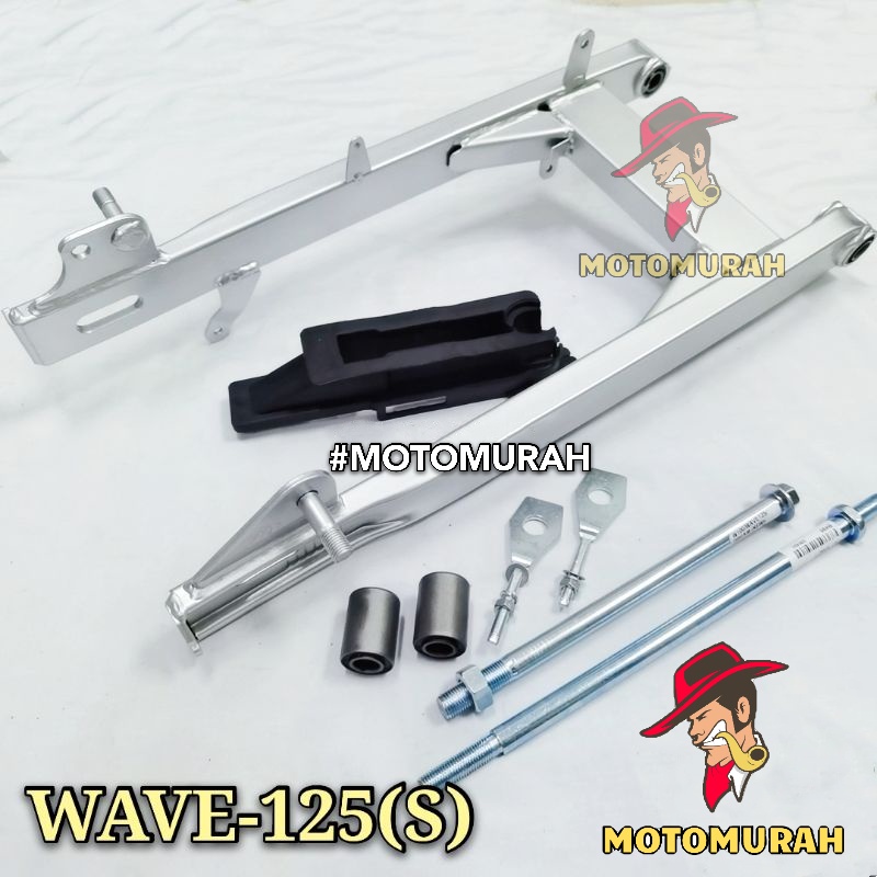 SWING ARM WAVE125 WAVE 125 S ARM SIAP GETAH BUSH SHAFT REAR FORK FULL ...