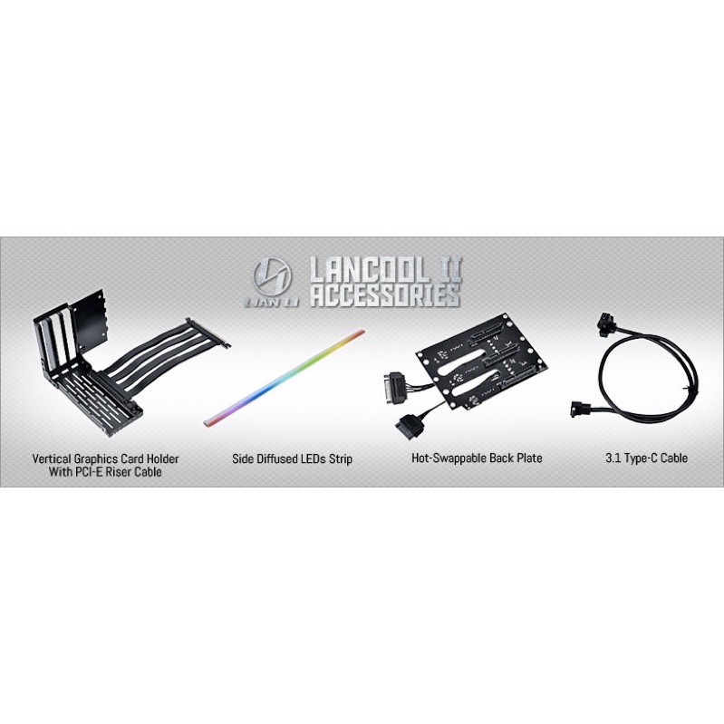 The Force Lian Li Lan 2 - 4 X Panel Cable Type-c 3.1 Lancool Ii /II-2X ...