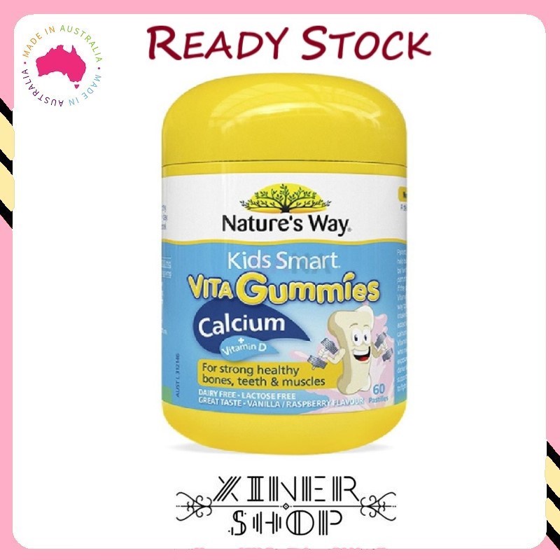 [Ready Stock EXP 05/2026] Nature's Way Kids Smart Vita Gummies Calcium ...