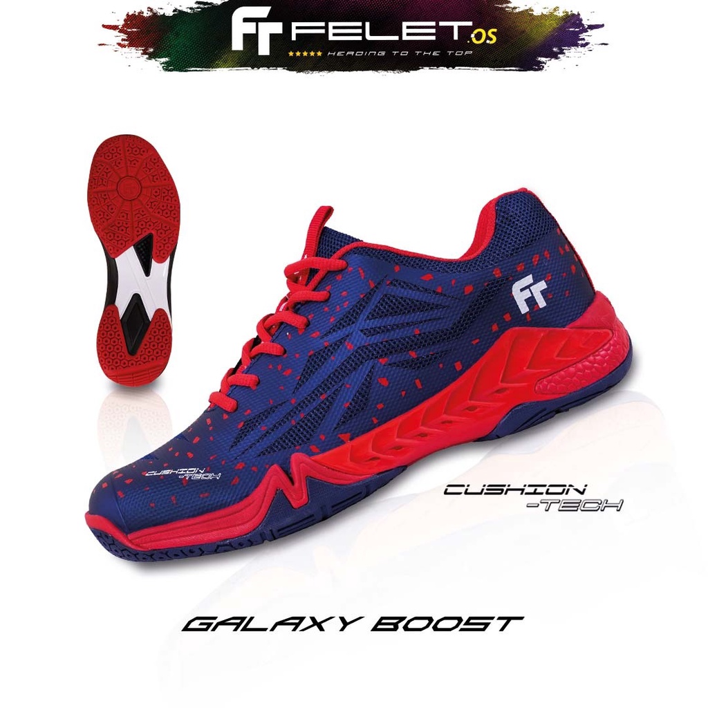 FELET The Latest Galaxy Boost Badminton Shoes | Shopee Malaysia