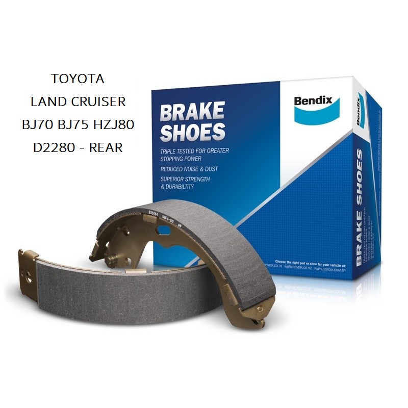 (D2280) Bendix Brake Shoe Rear for - Toyota Land Cruiser BJ70 BJ75 ...