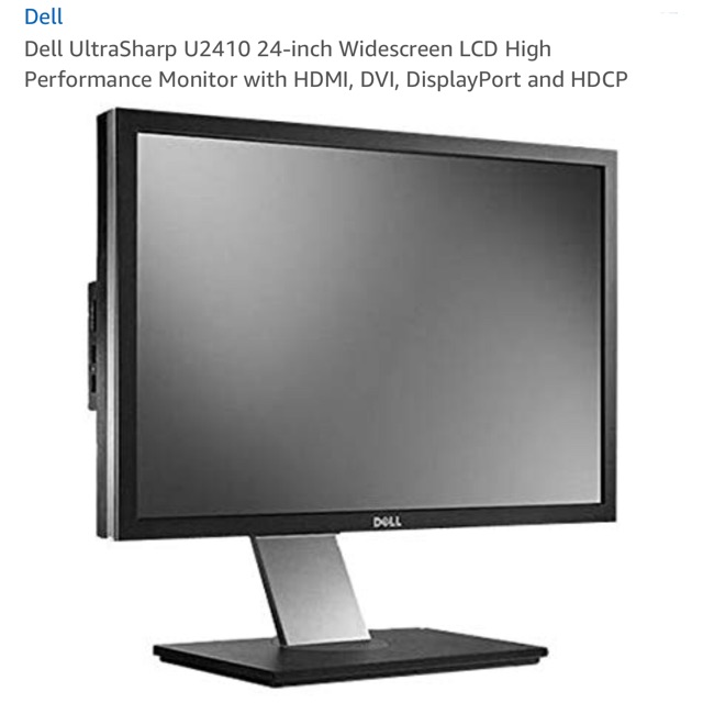 Dell UltraSharp U2410 24”Widescreen LCD High Performance Gaming Monitor ...