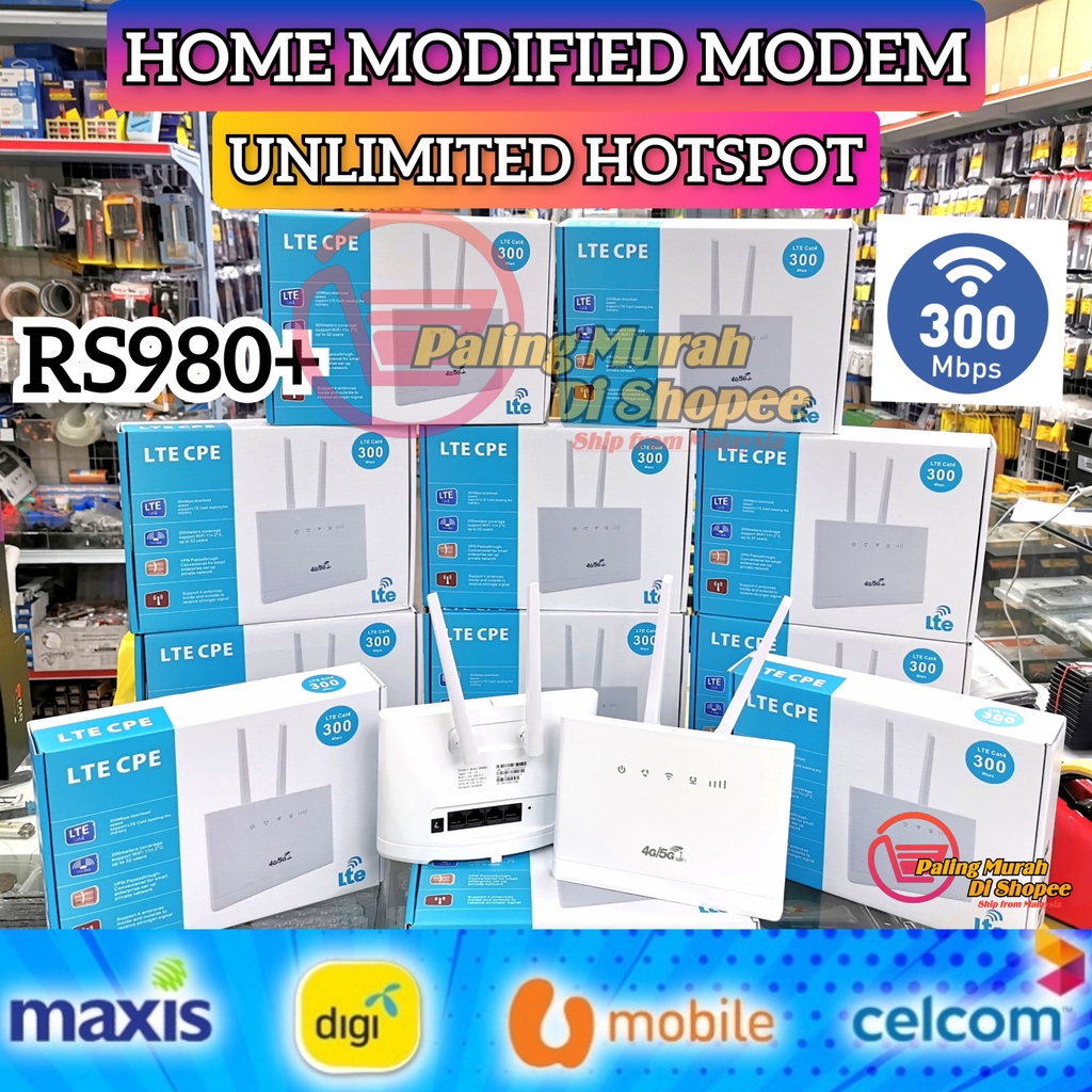 Ready Stock ~ Upgraded Version RS980+ 2021 Modified Unlimited Hotspot ...