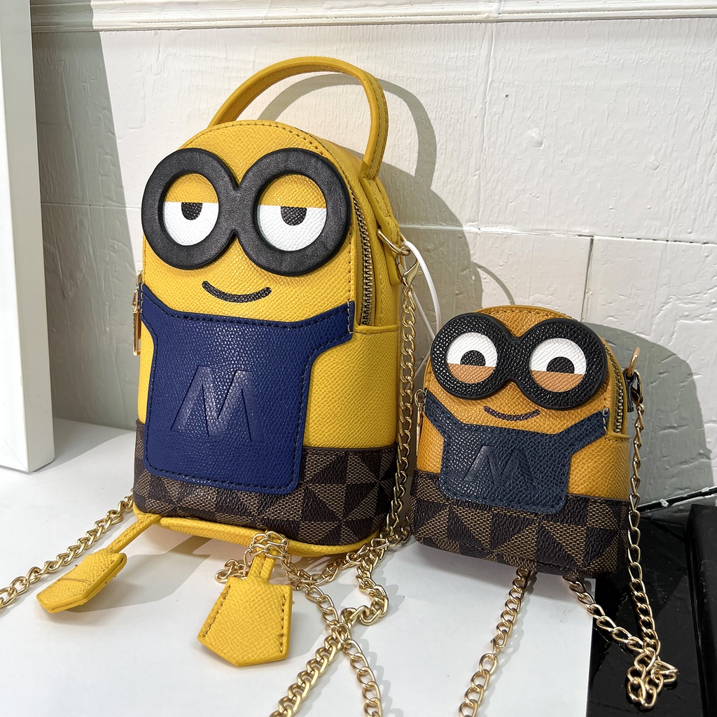 Despicable Me Minions 3D Leather Purse Bag Shoulder Bag Fashion Mobile ...
