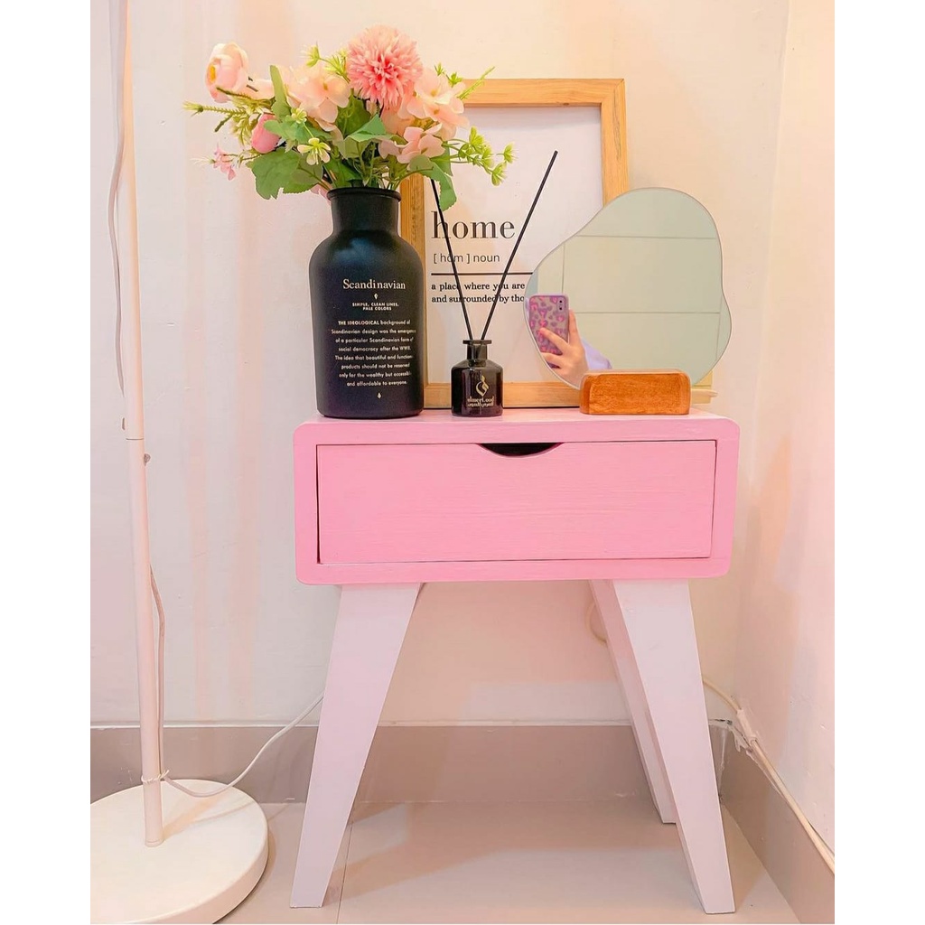 Pso Unique Minimalist Cute Dressing Cosmetic Room Nightstand Table ...