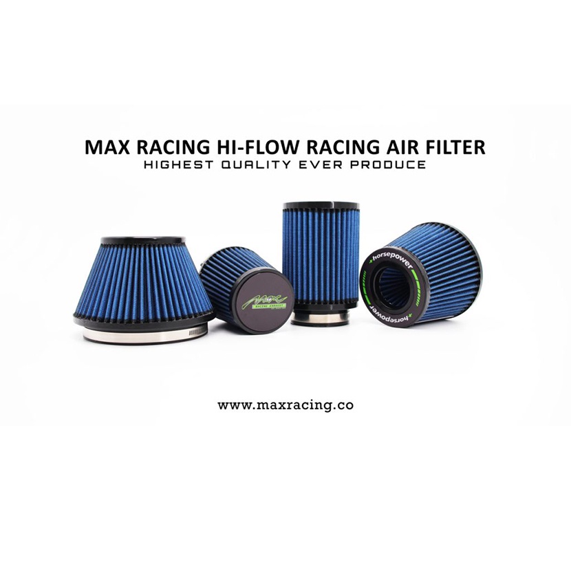Max Racing Dry Type Washable Open Pod Air Filter - Last 100,000km ...