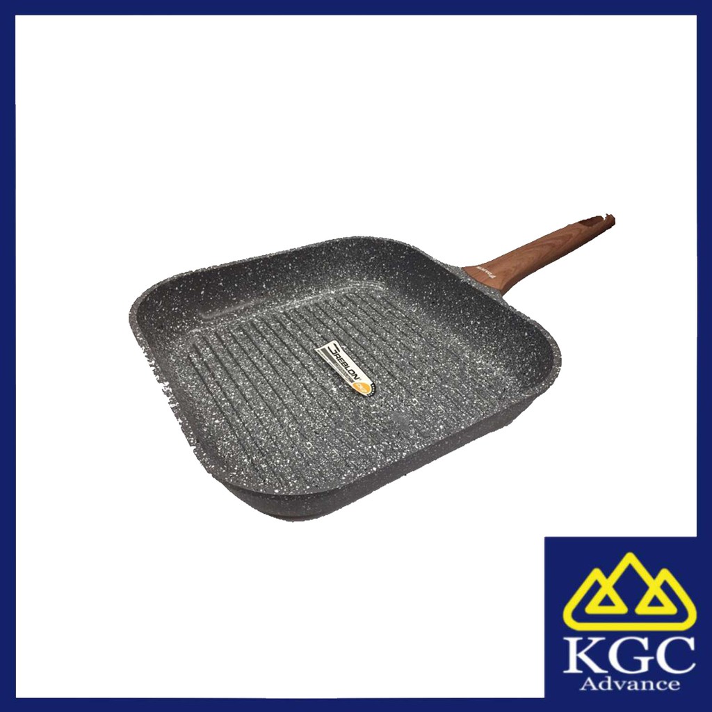 CHEFOLOGY SWISS Marble Ceramic Grill Pan (28cm) | Shopee Malaysia