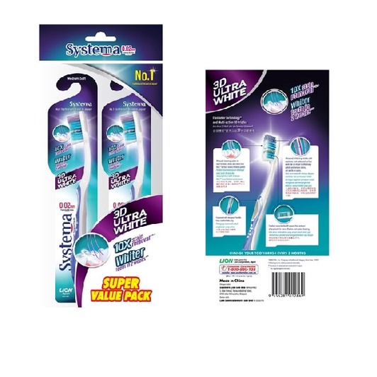 SYSTEMA TOOTHBRUSH SUPER VALUE PACK (2's / 3's) | Shopee Malaysia