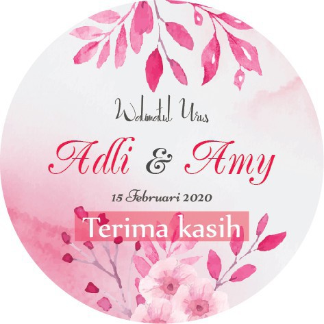 🔥 BUY 50 FREE 2🔥 [Ready Stock] Stiker Doorgift, Goodies, Sticker Custom ...