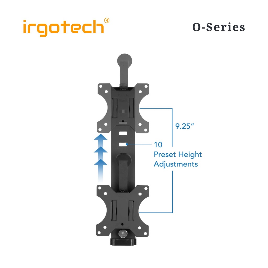IRGOTECH O-Series Cubicle Monitor Hanger for Monitor up to 32'' Height ...