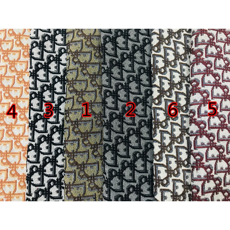 European and American D letter Jacquard fabric DIY bag cloth Handbags ...