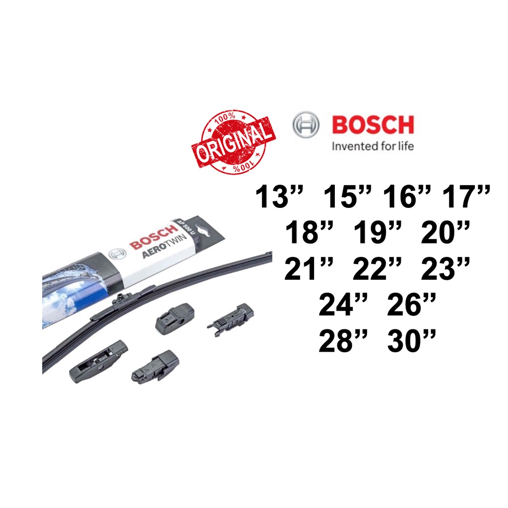 BOSCH Aerotwin Plus Multi Clip Wiper Blade unit (ORIGINAL) Sizes:13",15 ...