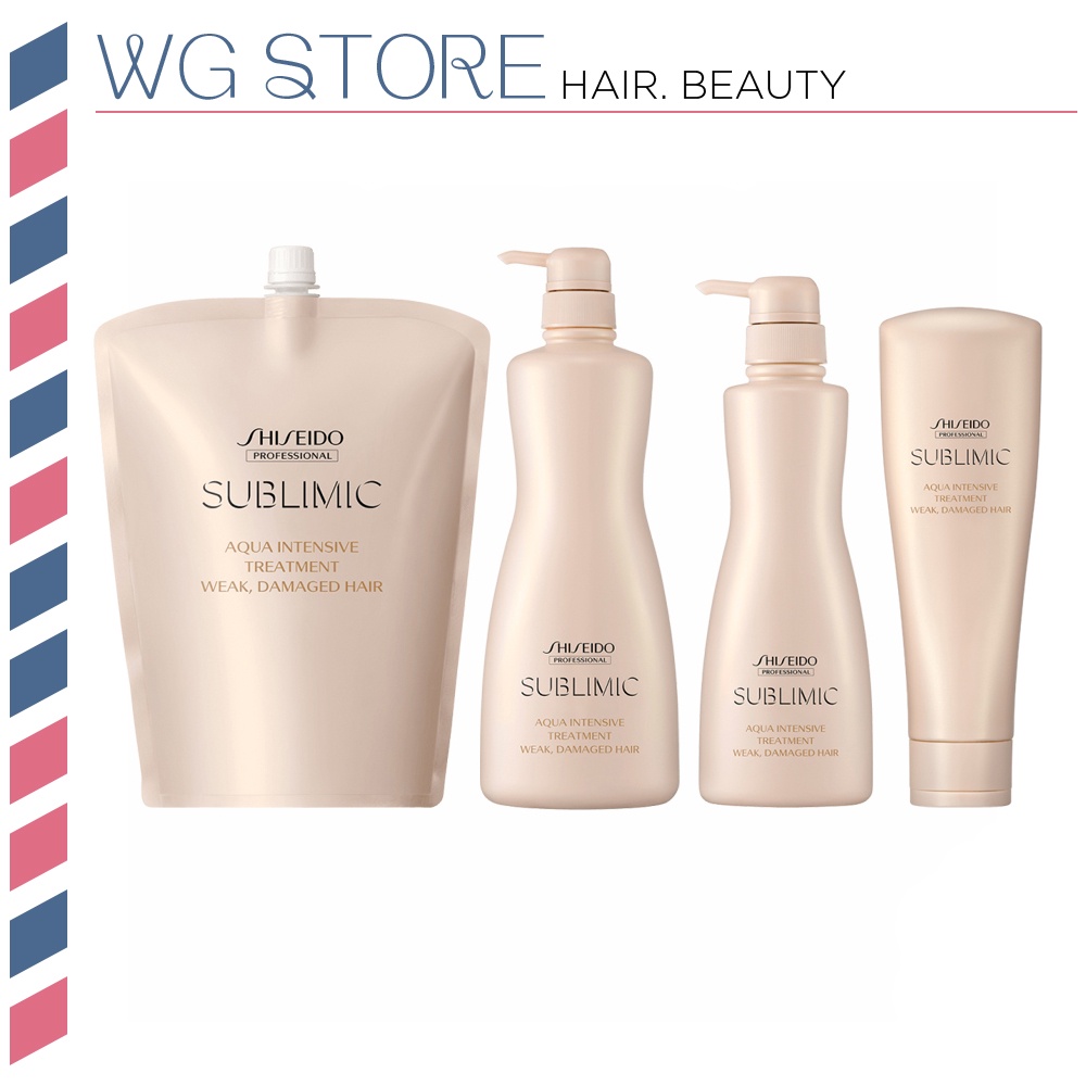 SHISEIDO SUBLIMIC AQUA INTENSIVE TREATMENT (WEAK, DAMAGED HAIR) - 250g/500g/1000g/1800g | Shopee ...