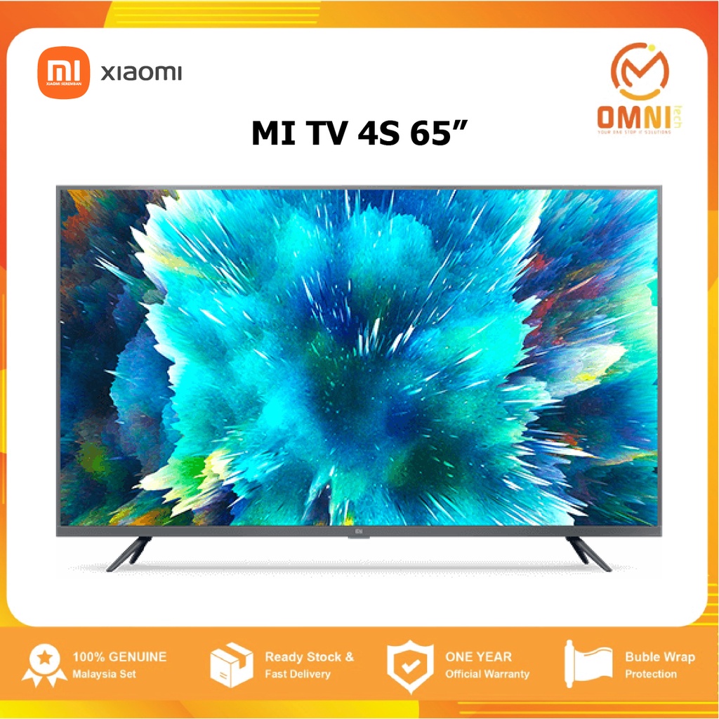 100% Original Xiaomi Mi LED TV 4S 65-inch | Smart Android TV (4K, Built ...