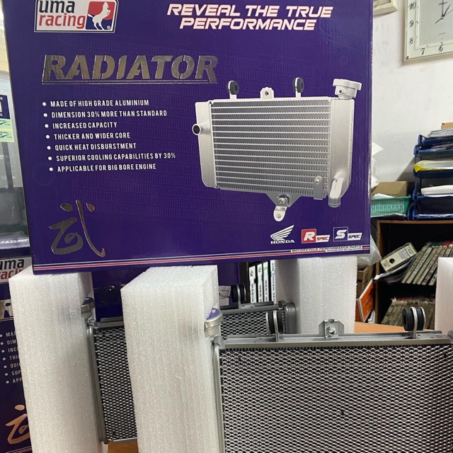 UMA RACING RADIATOR BIG TANK COOLANT COOLENT YAMAHA Y15ZR Y15 HONDA ...