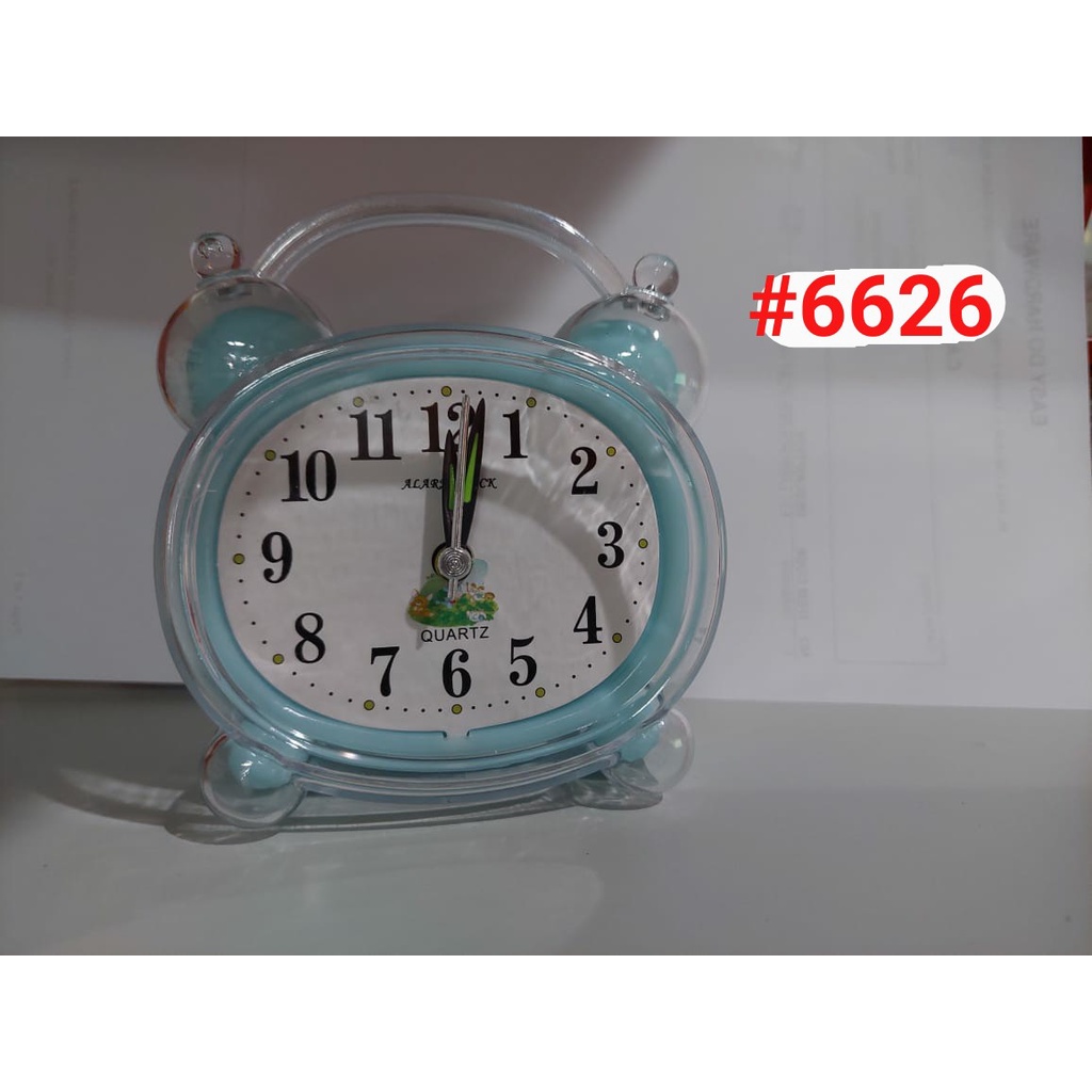 Round Alarm Clock | Desktop Table Bedside Clocks Kids Adults Travel ...