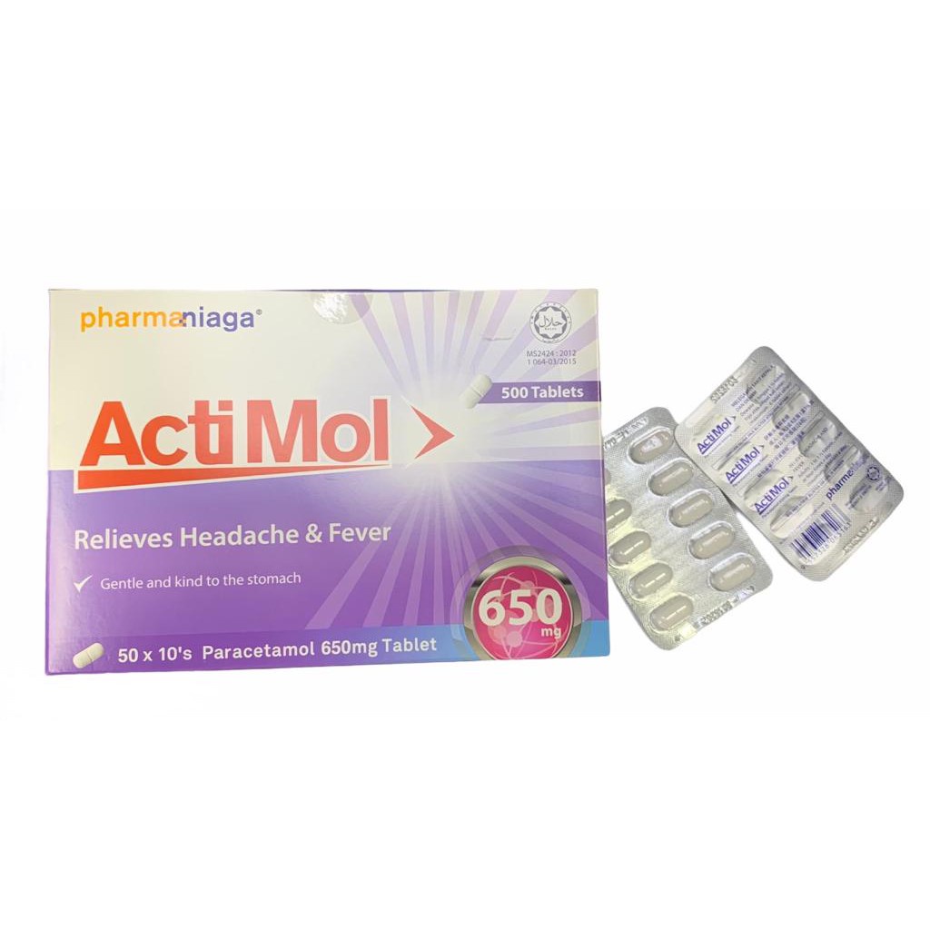Actimol 650mg ( 10 Tabs ) | Shopee Malaysia