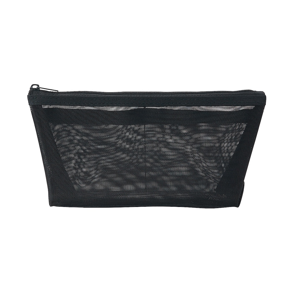 MUJI Nylon Mesh Pen Case With Gusset / Black | Shopee Malaysia