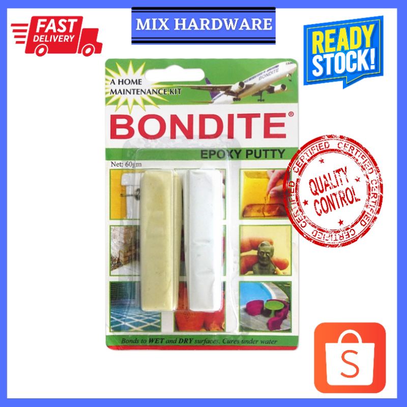 🇲🇾 Bondite Epoxy Putty Home Maintenence Kit (60gm) 环氧树脂 | Shopee Malaysia