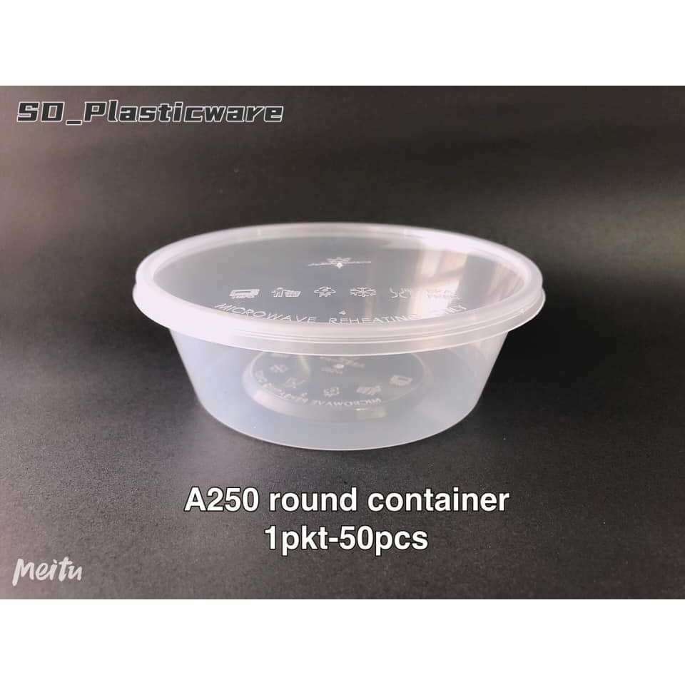 10oz Round Disposable Plastic Food Container ( 50pcs± ) 10 oz - ABBA ...