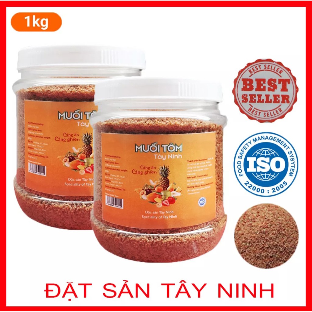 Set of 2 jars of 500gr Tay Ninh shrimp salt puree 1kg | Shopee Malaysia