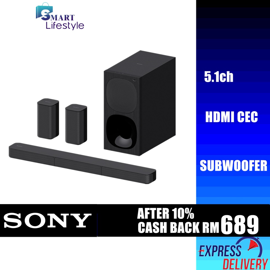Sony 5.1ch Home Cinema Soundbar System | HT-S20R | Shopee Malaysia