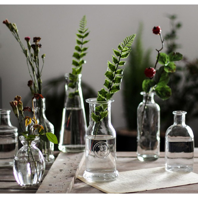 Mini Vase/Mini Glass/Dry flower vase/glass/bottles/kaca/pasu kaca/pasu ...