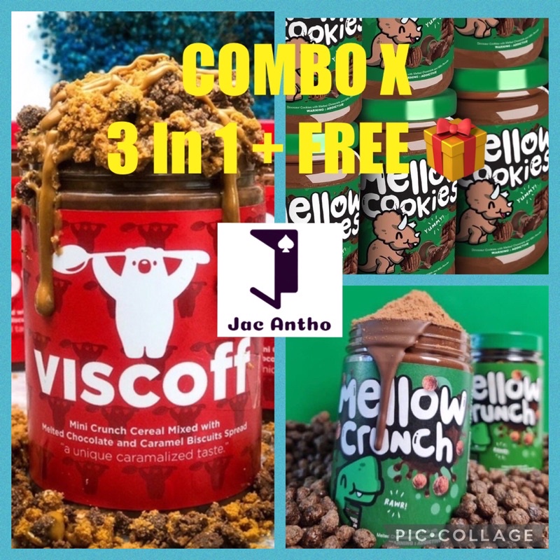 MELLOW CRUNCH+COOKIES+VISCOFF+FREE🎁+FREE PAPERBAG🔥🔥🔥 | Shopee Malaysia