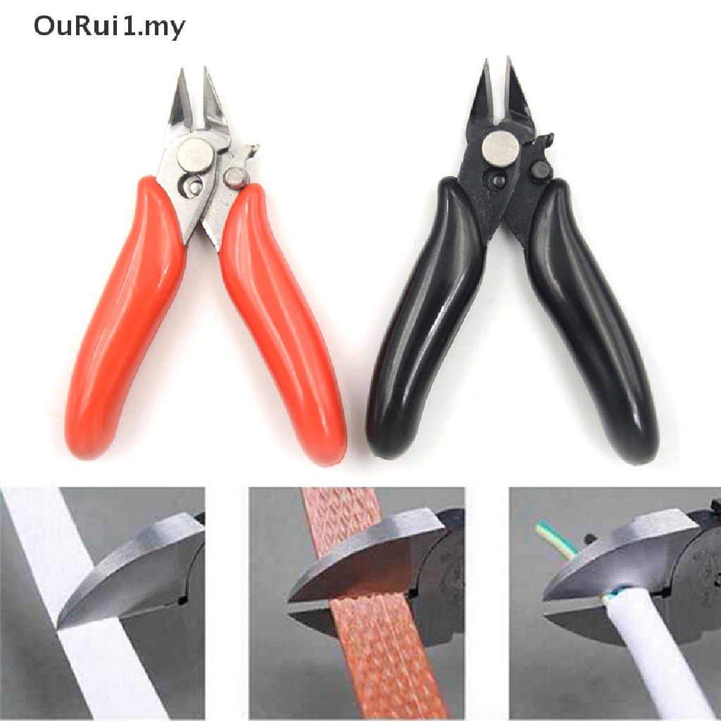 {FCC} Mini Diagonal Side Cutting 3.5" Sharp Pliers Cable Wire Cutter ...