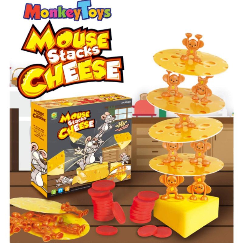 Mouse stacks cheese tower interactive game | Shopee Malaysia
