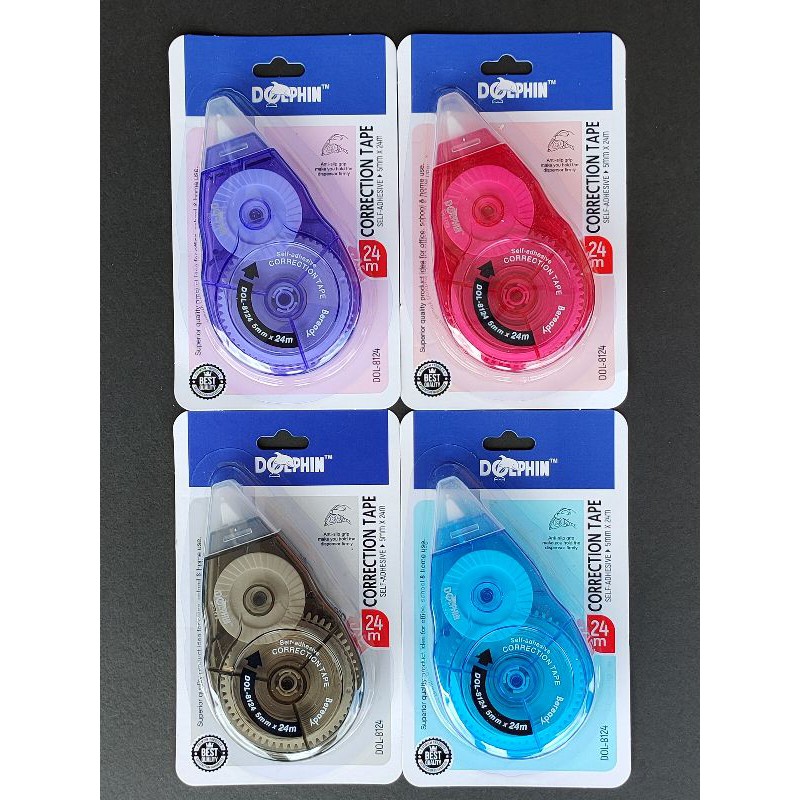 Dolphin Correction Tape 5MMx12M/24M | Shopee Malaysia