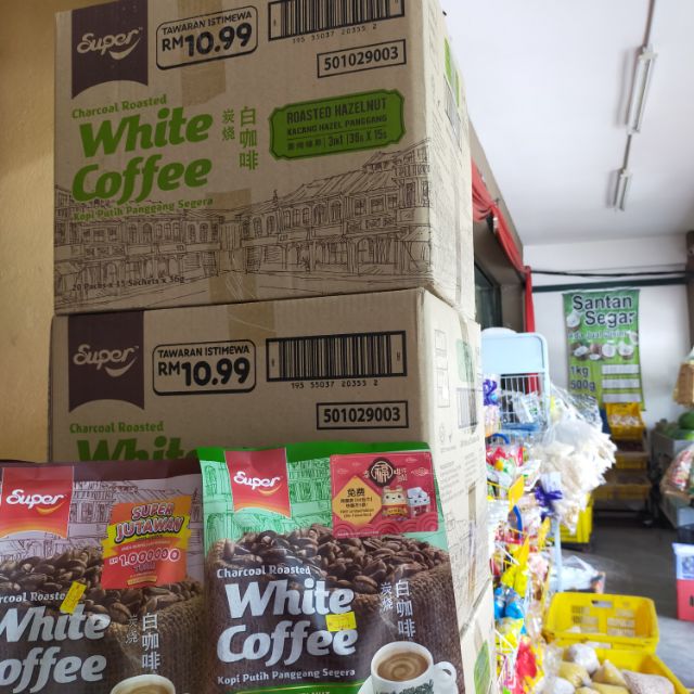 Super White coffee (3in 1/2in)charcoal roared (classic /coffee ...