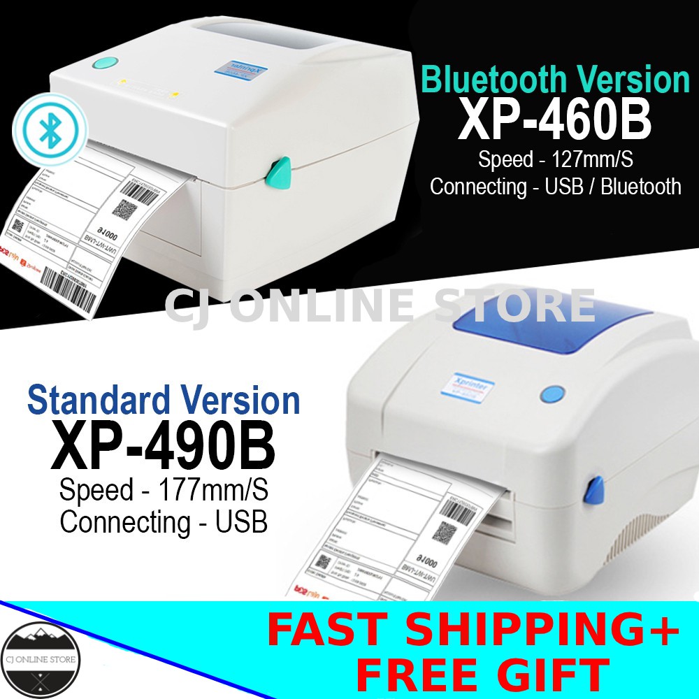 XPrinter XP-490B Thermal Printer Shipment Waybill & Barcode Label ...