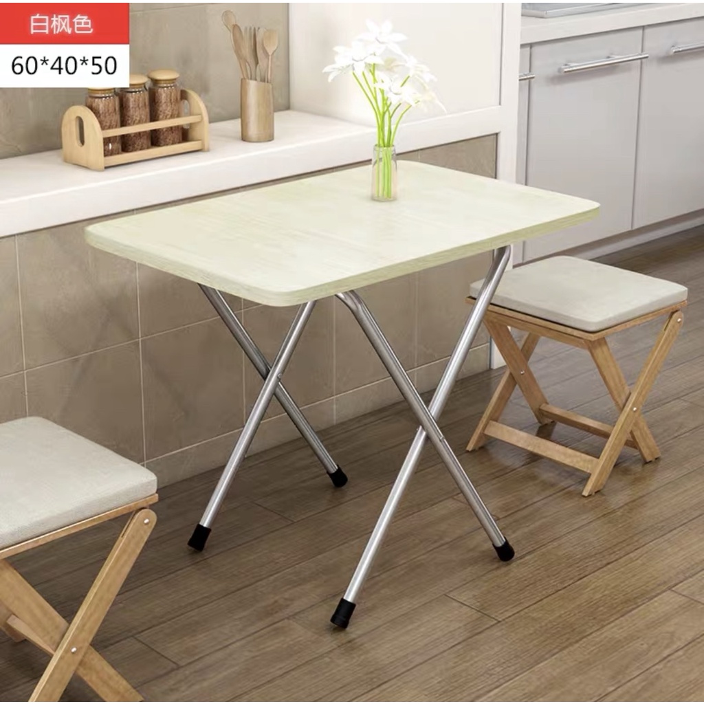 Public Foldable Folding Table Home eating small table Easy To Carry ...