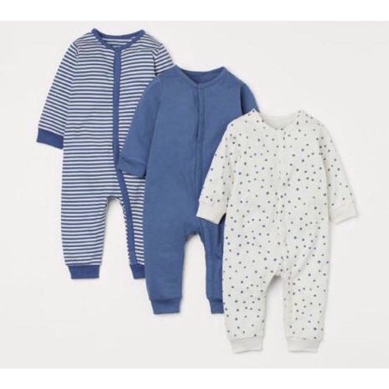 [ORIGINAL] H&M Star Blue Jumper Set (3pcs) | Shopee Malaysia