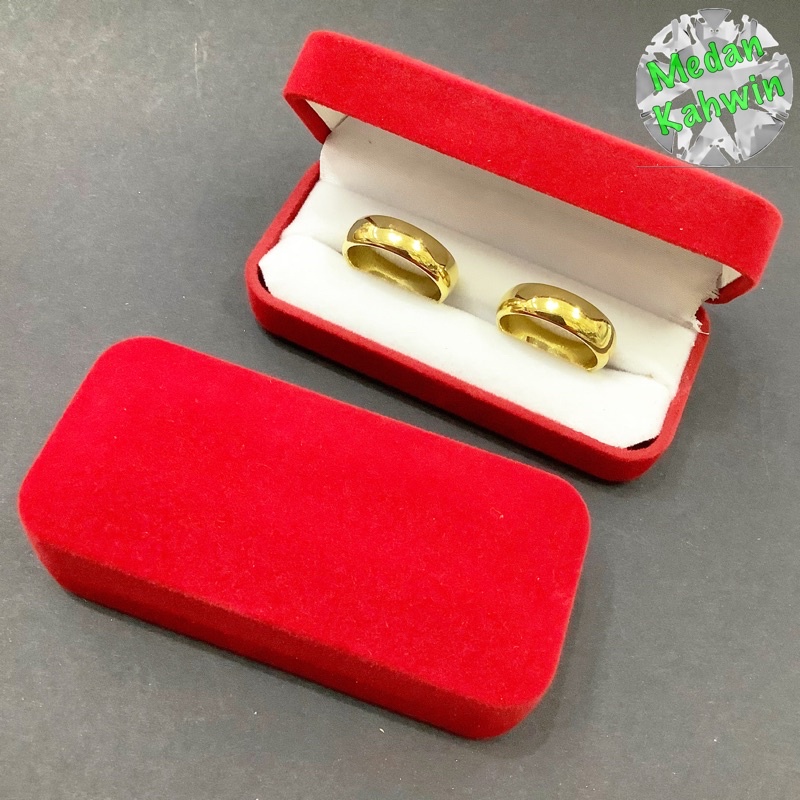 #RT2030 Bekas Baldu Panjang utk 2 Cincin Double Ring Rectangular Box ...