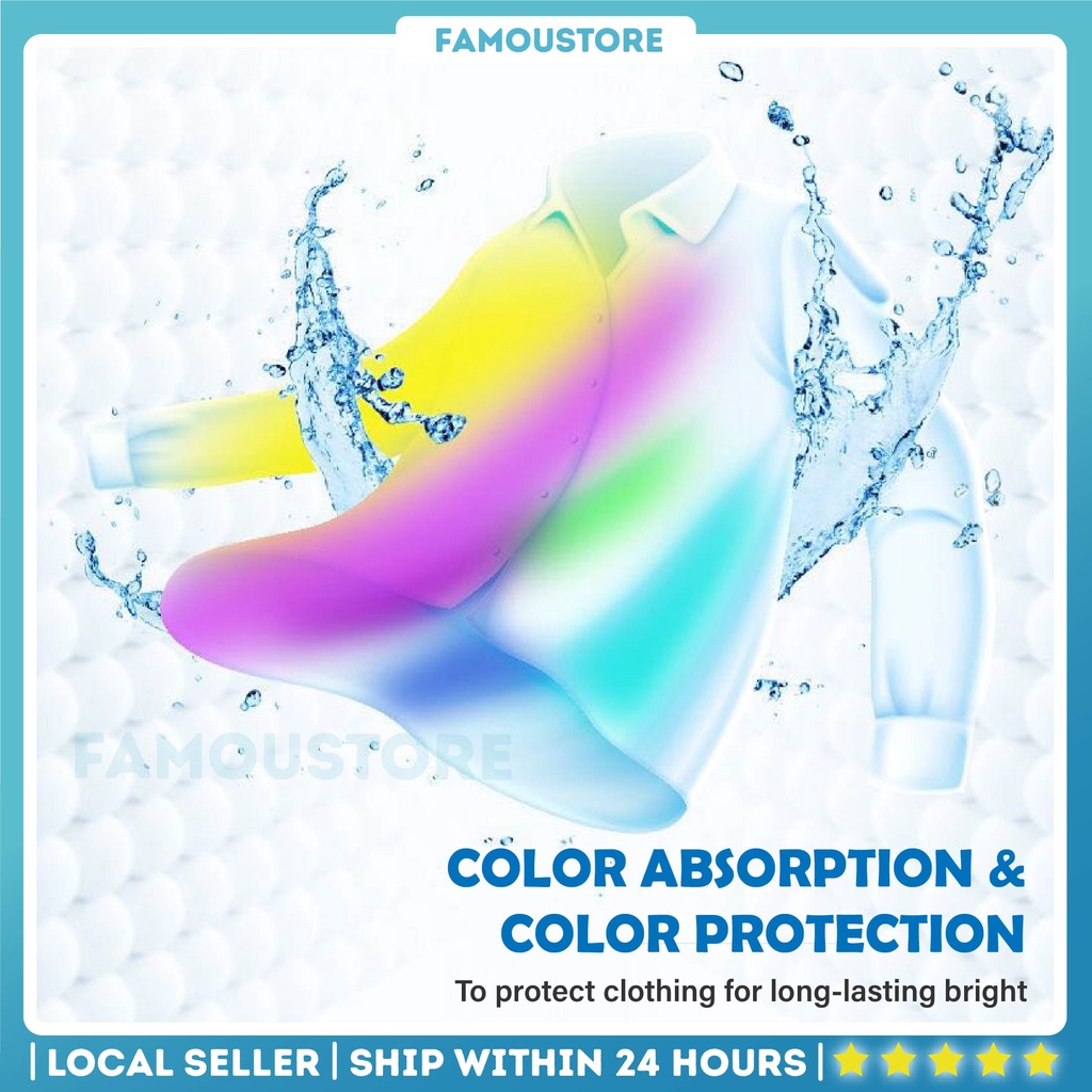 Washing Machine Laundry Color Absorption Colour Absorber Absorbent Anti ...