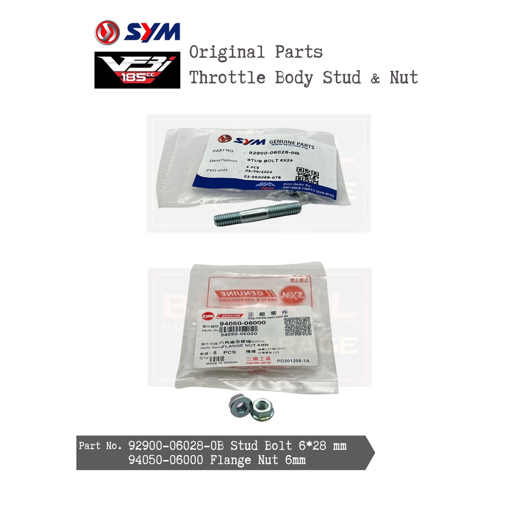 🔥【ORIGINAL】🔥【READY STOCK】🔥 SYM VF3i 185 | 92900-06028-0B, 94050-06000 ...