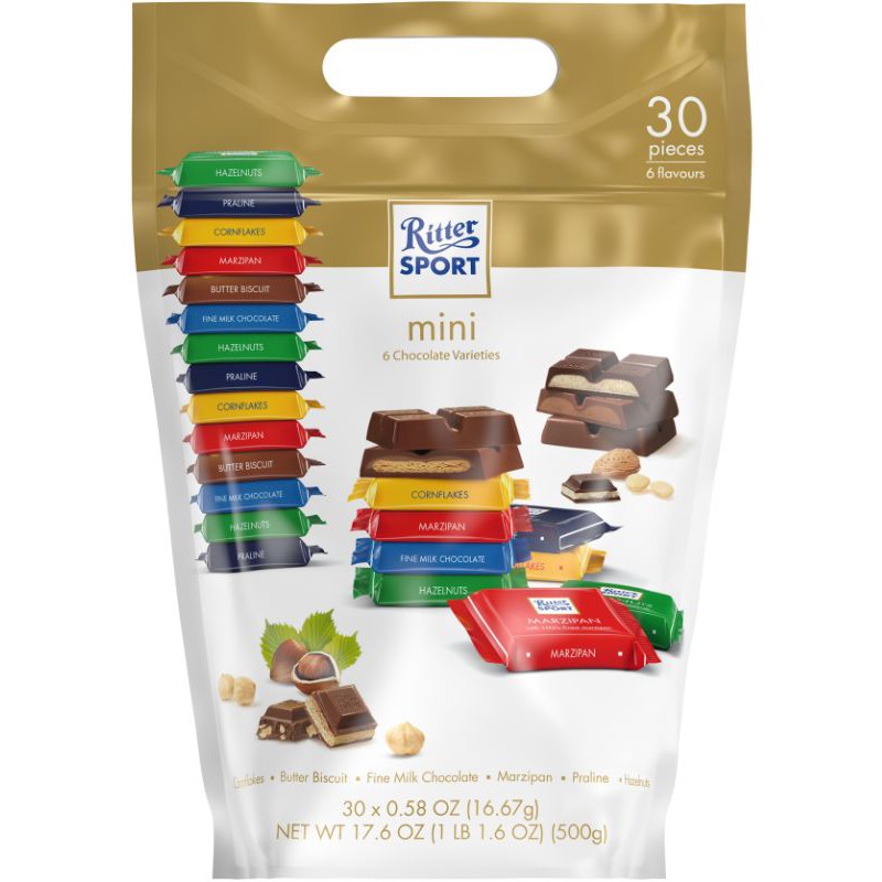 RITTER SPORT Mini Assorted Pouch (500g) | Shopee Malaysia