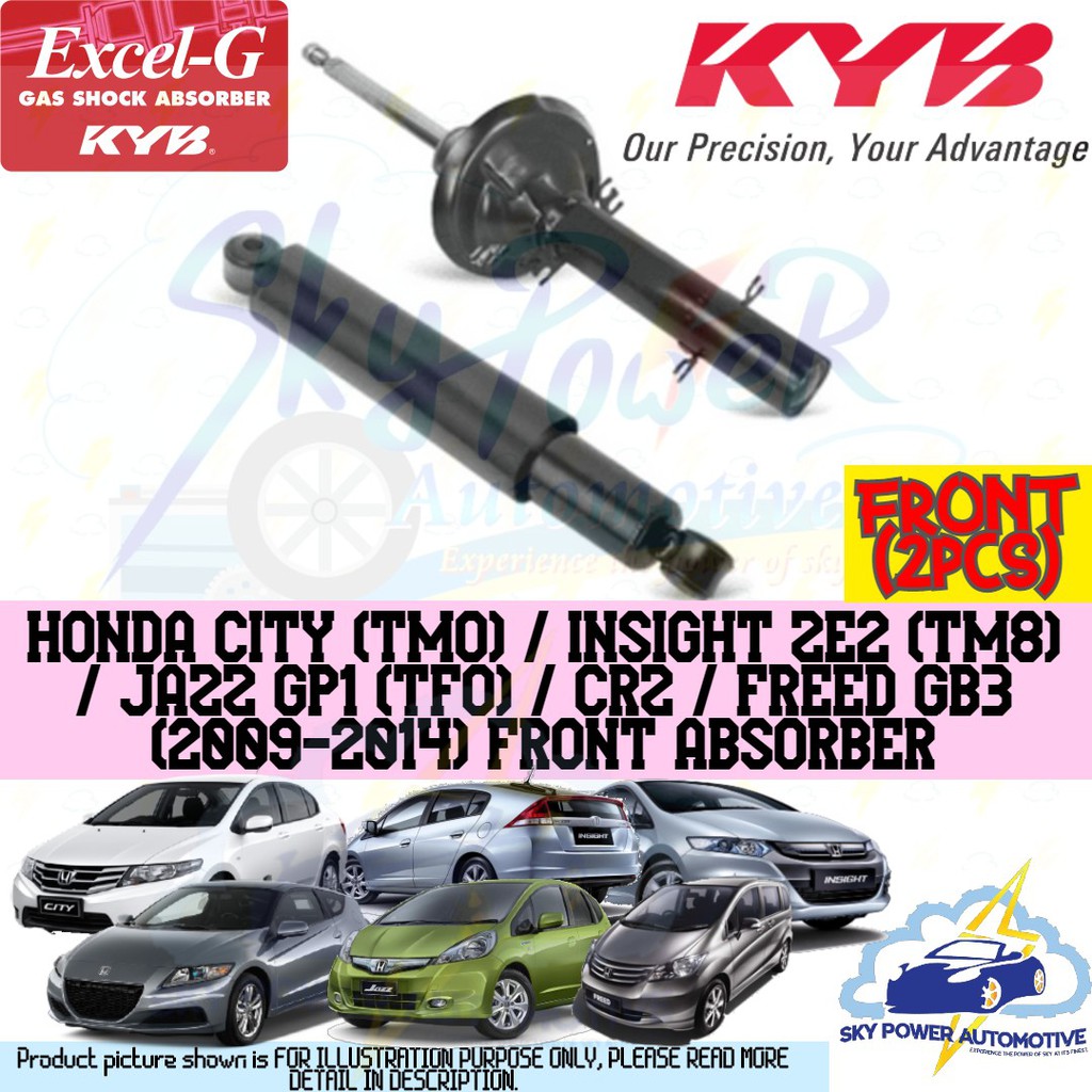 HONDA CITY (TMO) / INSIGHT (TM8) / JAZZ GP1 (TFO) / CRZ / FREED GB3 KAYABA (KYB) EXCEL-G GAS ...