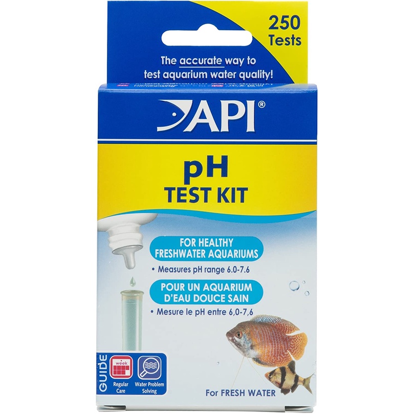 API PH TEST KIT 250-Test Freshwater Aquarium Water pH Test Kit 4 Piece ...