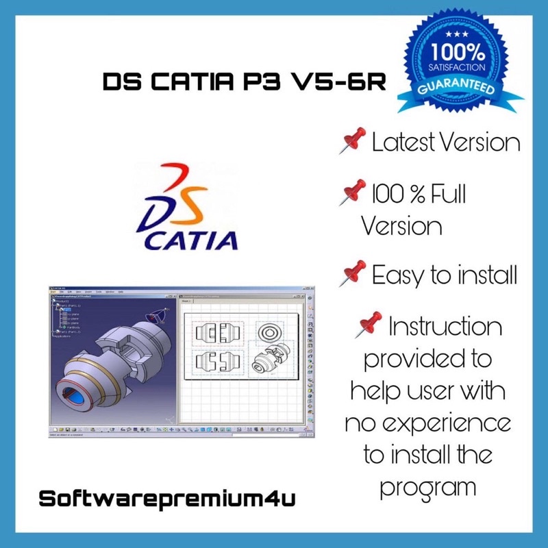 DS CATIA P3 V5-6R2020 SP5 + Documentation 🔥【 Latest 】🔥 | Shopee Malaysia