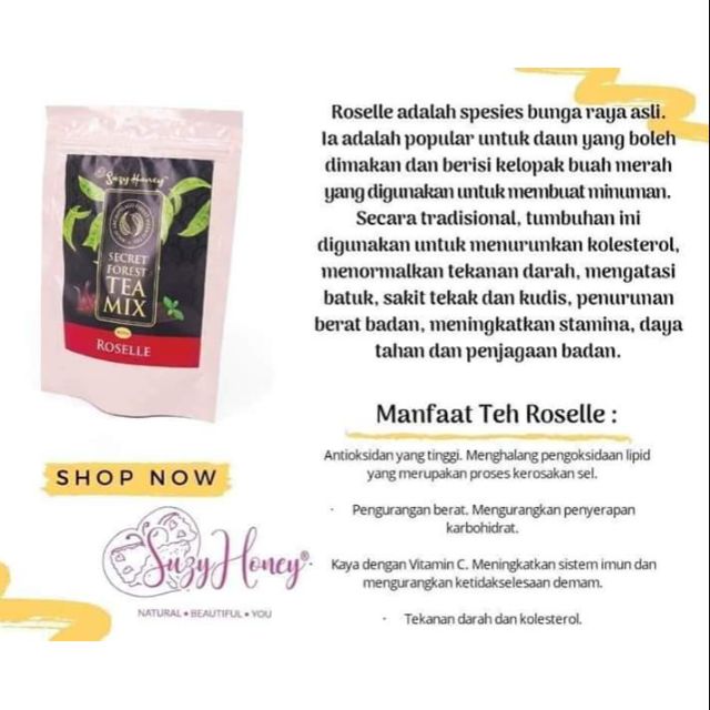 TEH ROSELLE / TEH KURUS ROSELLE / TEH PENUH KHASIAT | Shopee Malaysia