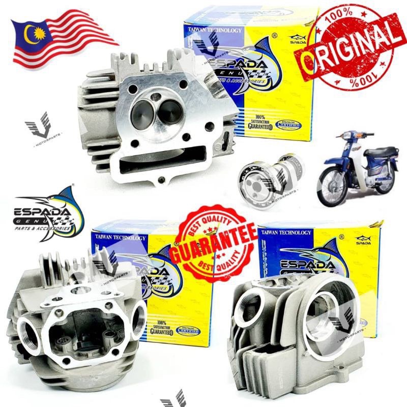 Honda EX5 Dream/Wave100 Espada Racing Head 23/27mm Complete Set With Valve And Camshaft EX5Dream ...