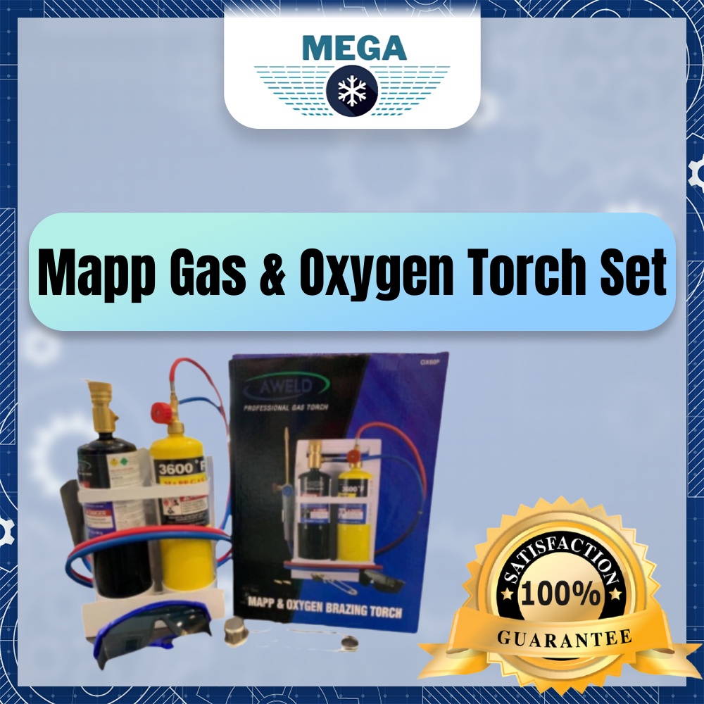 MAPP GAS & OXYGEN TORCH SET Brazing Soldering Welding Plumbing | Shopee ...