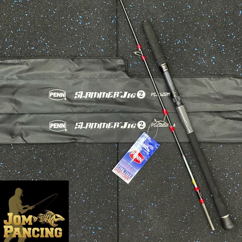【Jom Pancing】PENN SLAMMER JIG 2 Carbon Spinning Fishing Rod,Joran ...