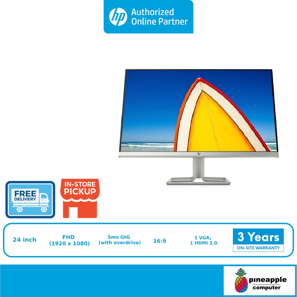 HP 24f 24-inch Monitor (3AL28AA) | 23.8" Inch | FHD (1920 x 1080) | IPS ...