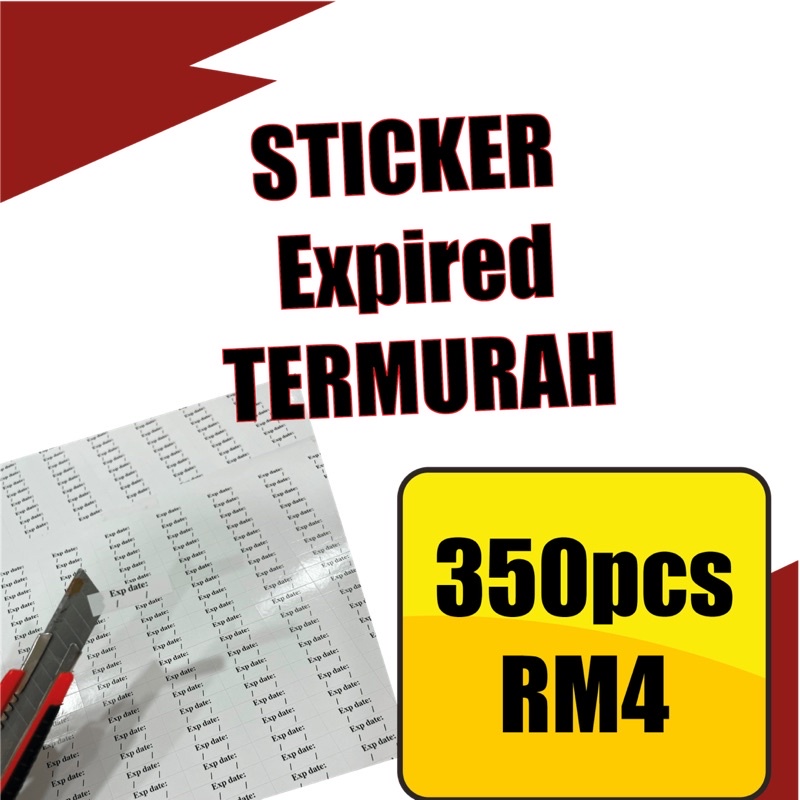 350pcs Sticker Expired 35mmx10mm | Shopee Malaysia