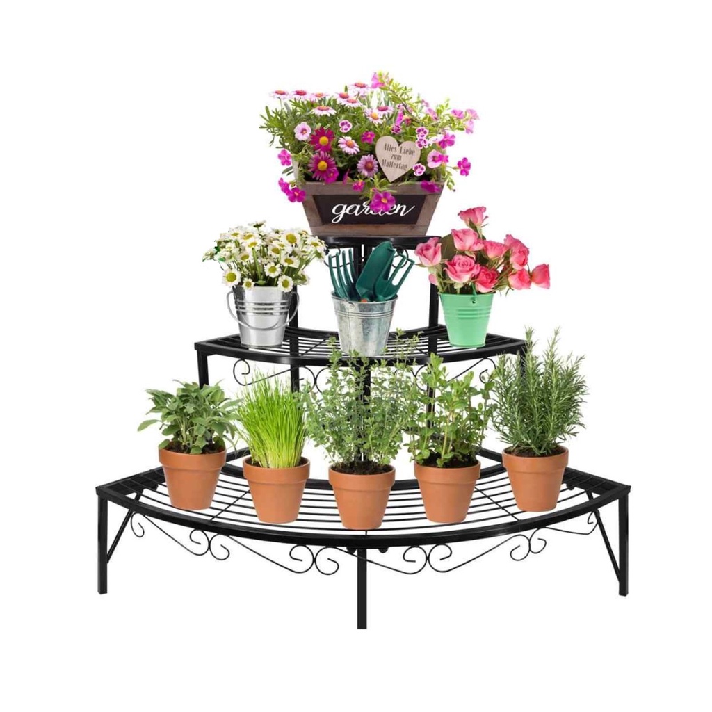 [Ready Stock] 3 Tier Flower Rack Garden Rack Plant Rack Corner CNY ...